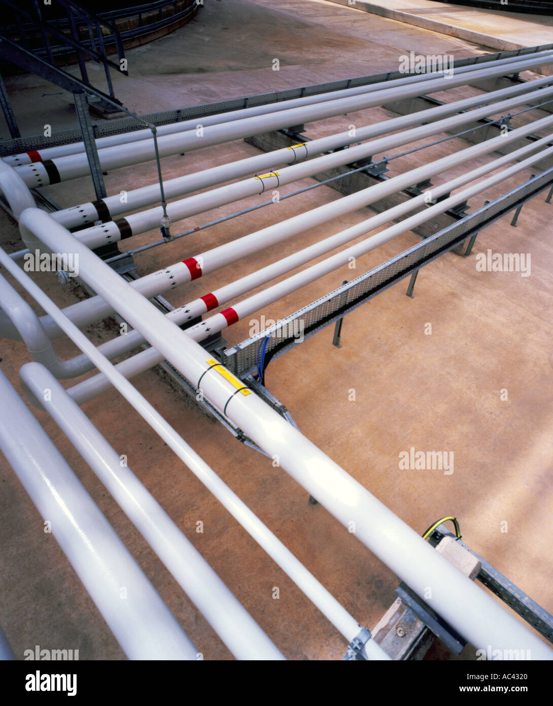Pipework on a Chemical Storage Facility Tank Farm Stock Photo - Alamy
