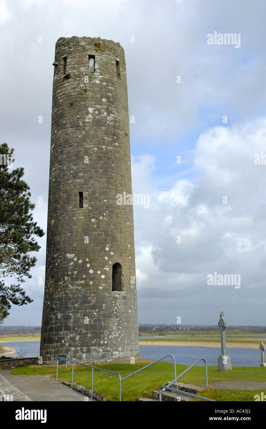 The ancient monastery of Clonmacnoise Co Offaly Ireland Stock Photo - Alamy