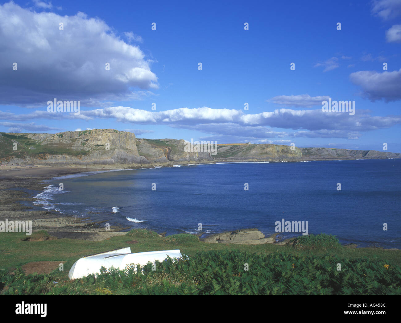 Mewslade Bay The Gower West Glamorgan Wales UK 43272DA Stock Photo - Alamy