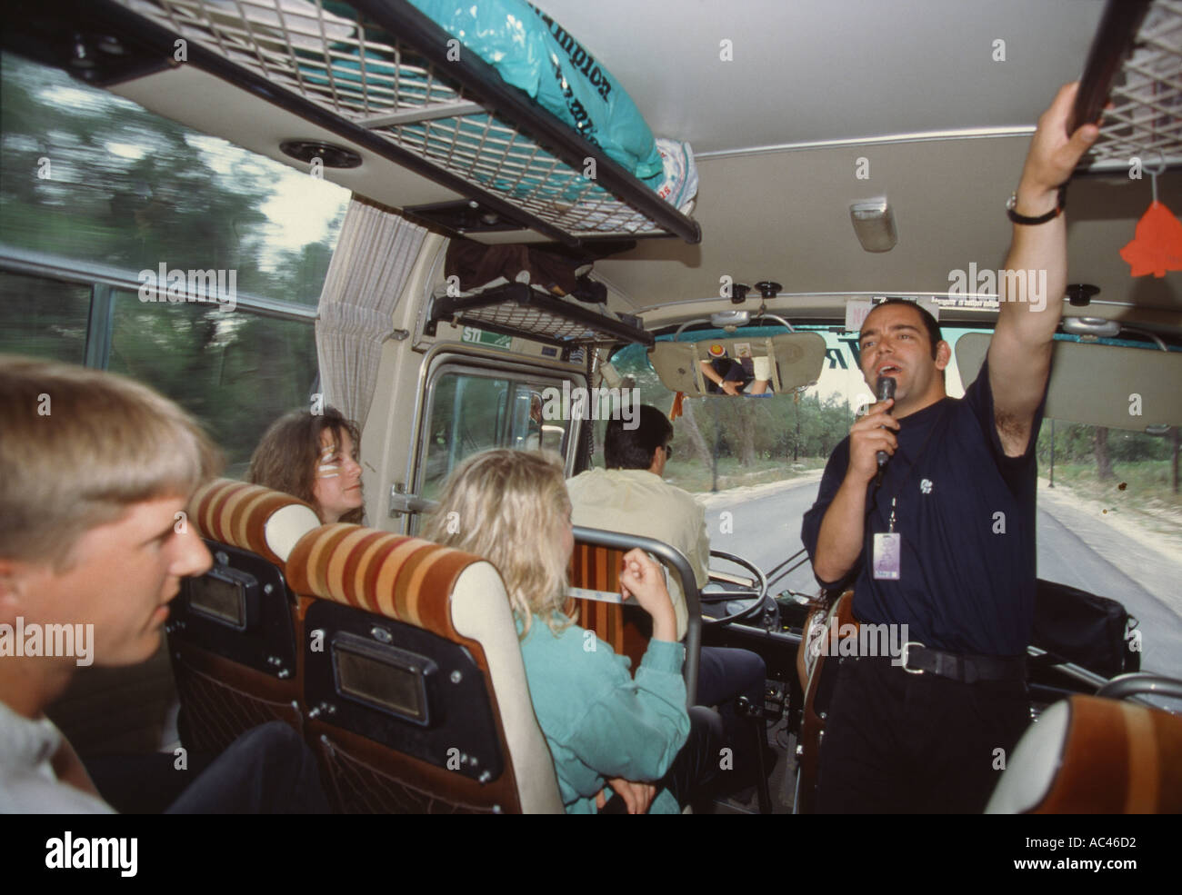 CLUB 18 30 DRINKING BOOZING PARTYING COACH REP Stock Photo - Alamy