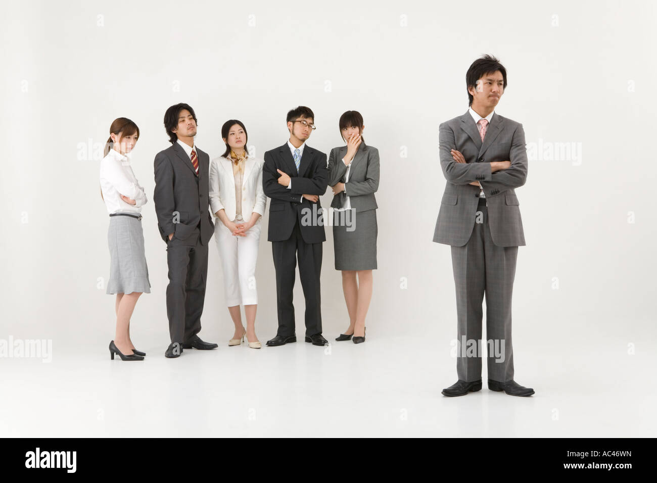 Young man excluded from group hi-res stock photography and images - Alamy