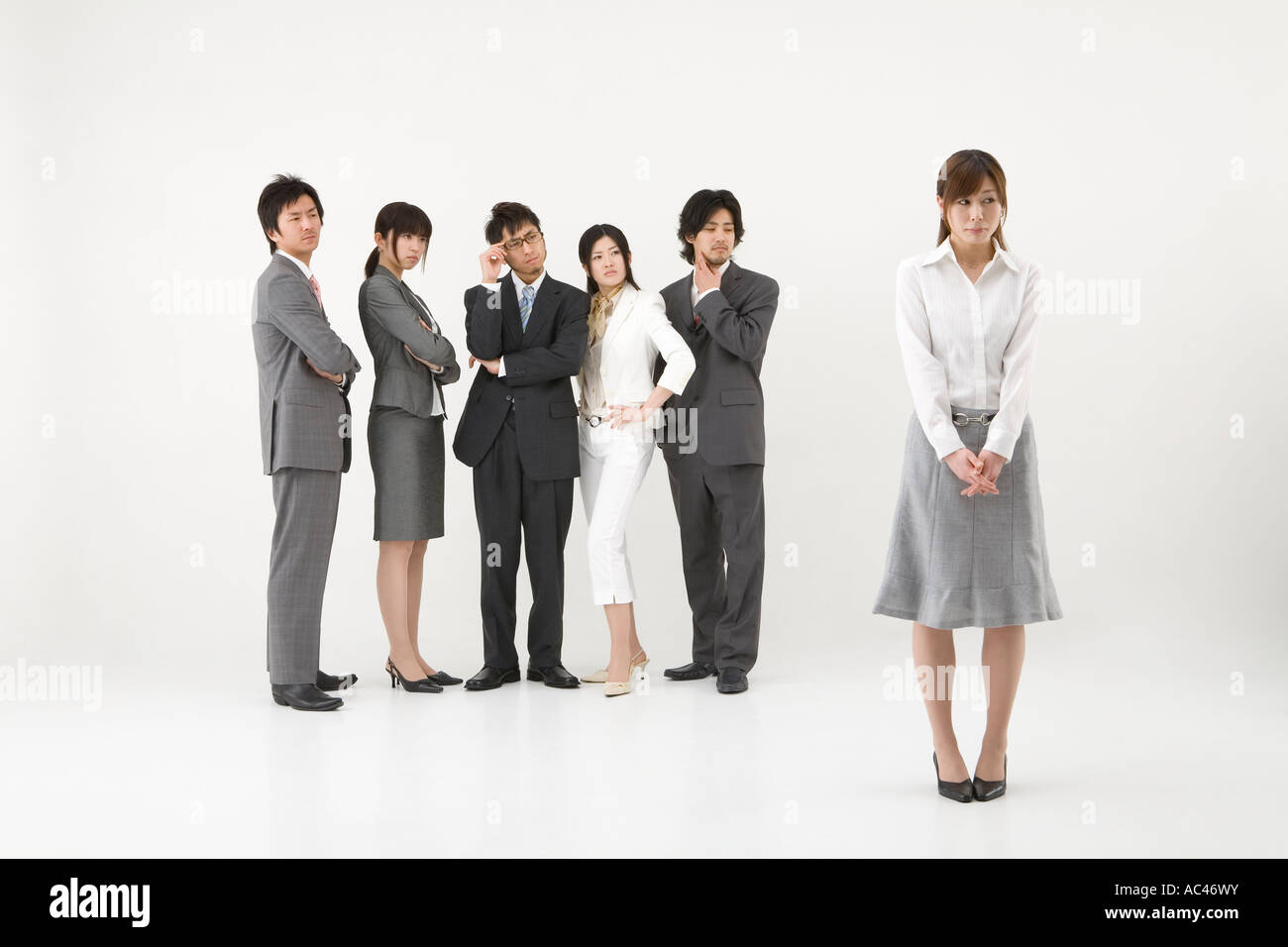 Young man excluded from group hi-res stock photography and images - Alamy