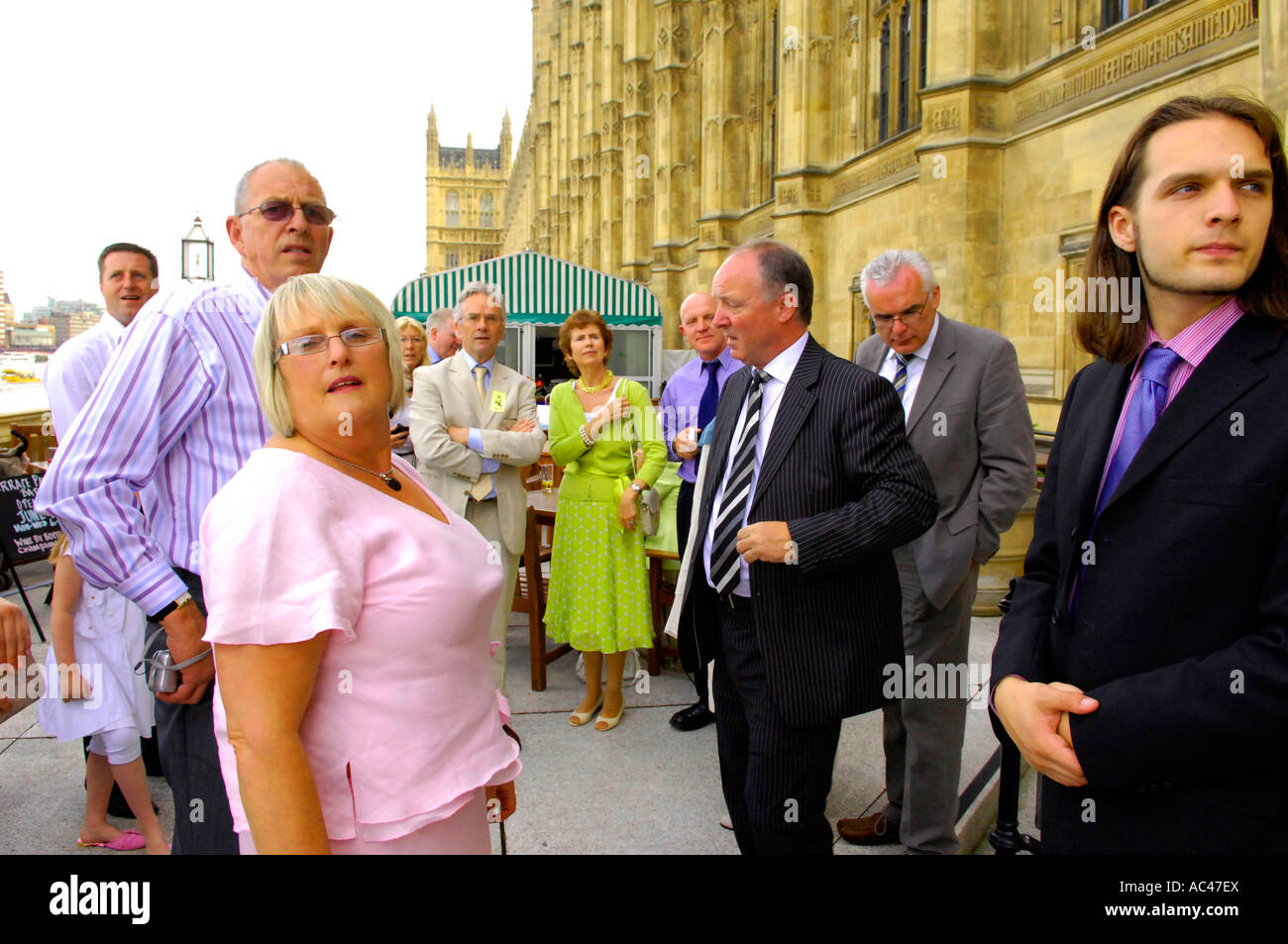 mp member of parliament conducts guided tour terrace houses of ...