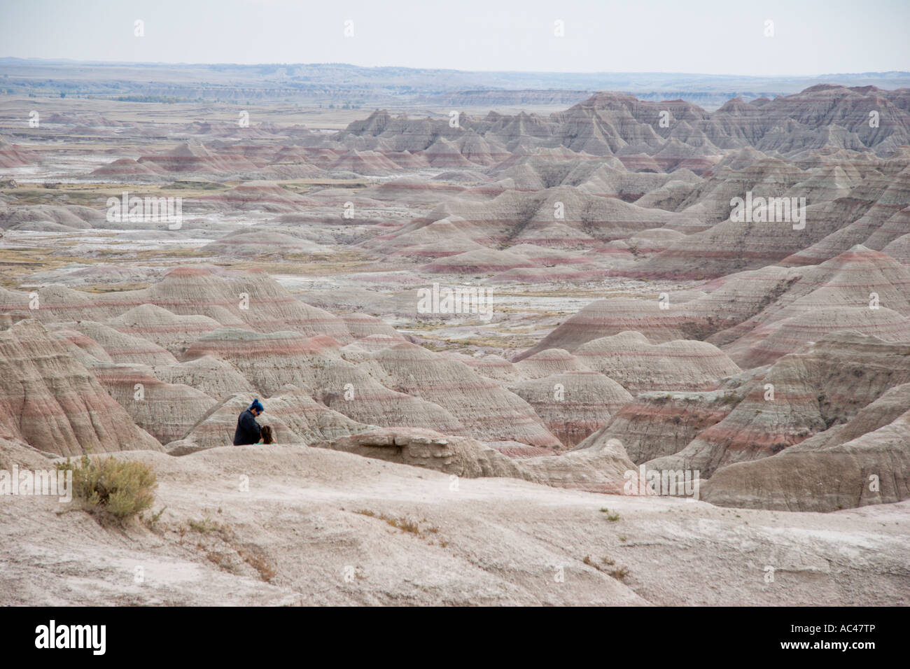 Eroded buttes in Badlands National Park Stock Photo - Alamy