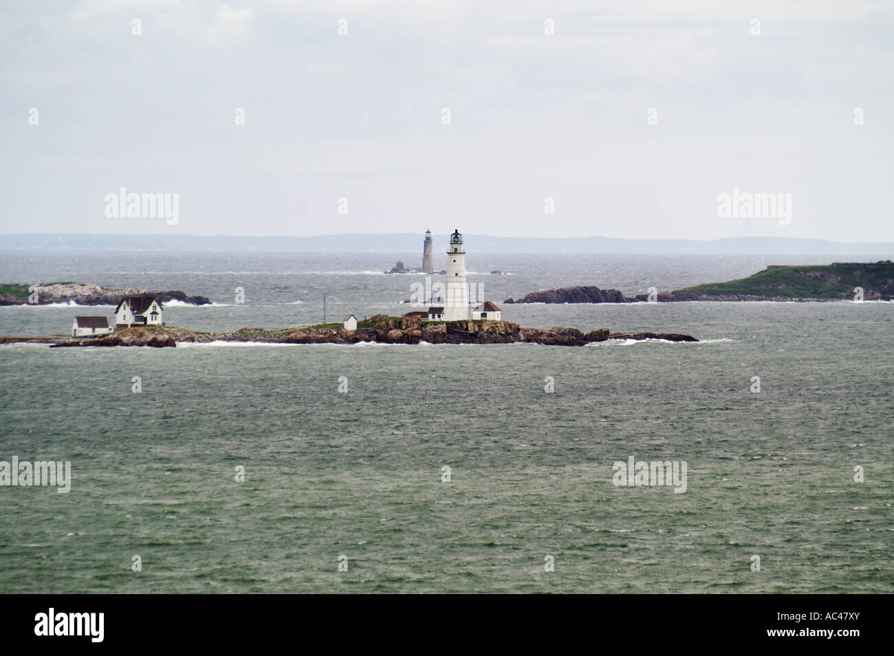 Boston harbor lighthouse hi-res stock photography and images - Alamy