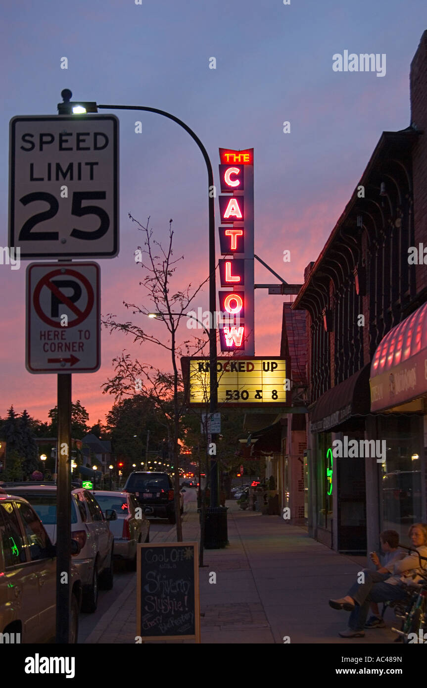 Small Town Theater Stock Photo - Alamy