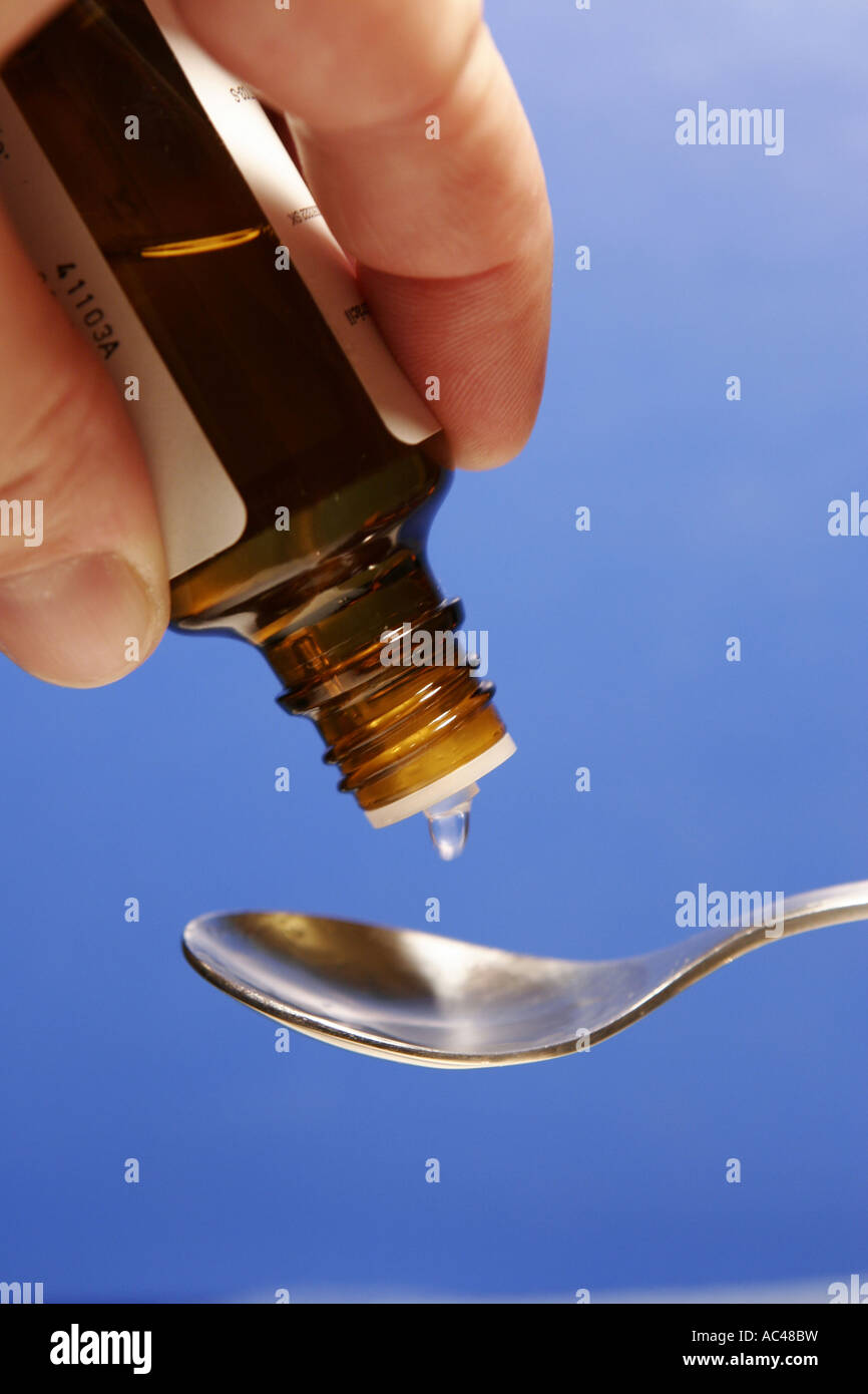 Homeopathic drops Alternative medicine Stock Photo - Alamy