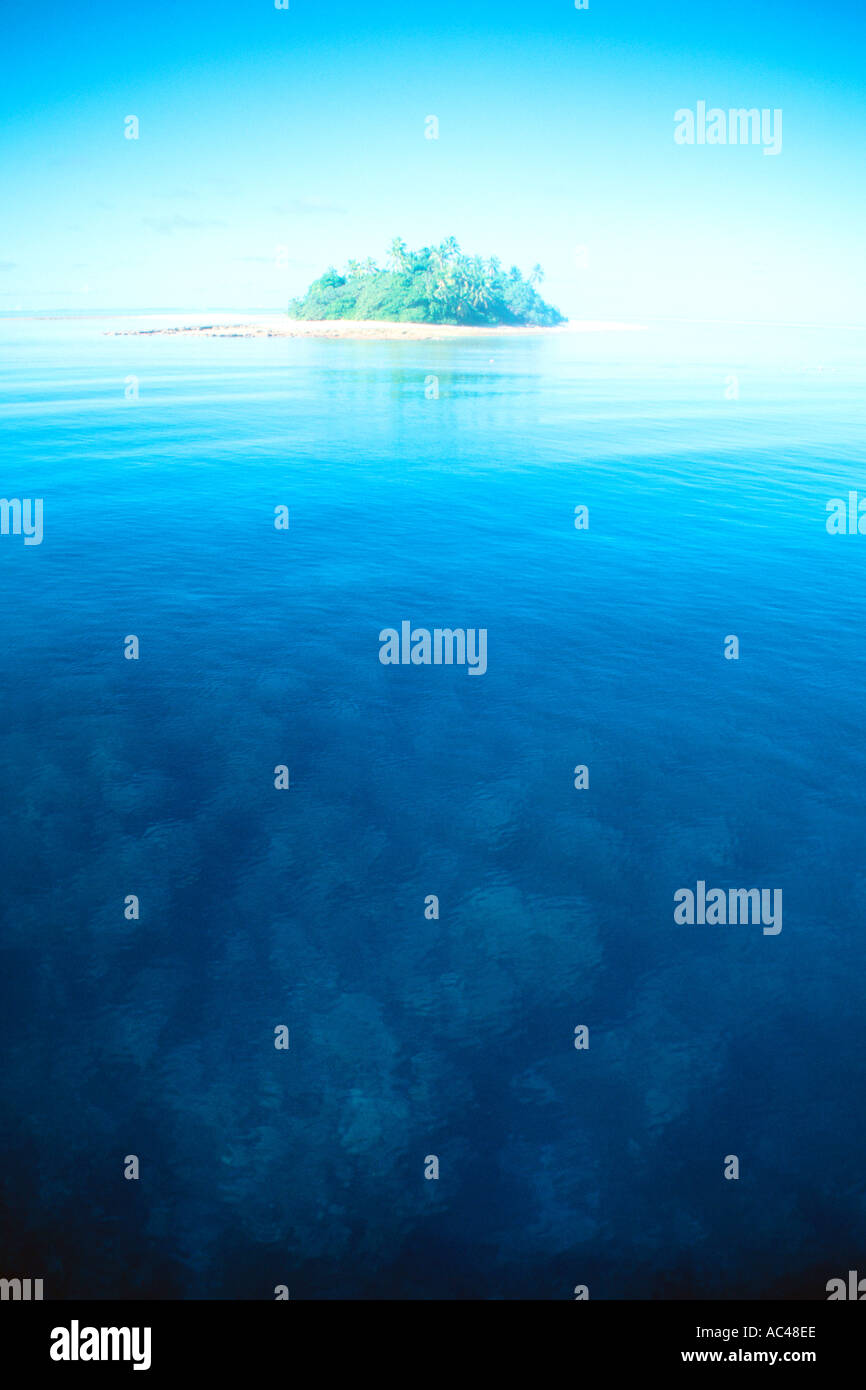 Uninhabited island inside lagoon Mili Marshall Islands N Pacific Stock ...