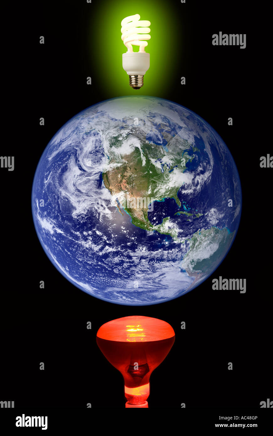 a photo illustration depicting global warming and the earth thinking ...