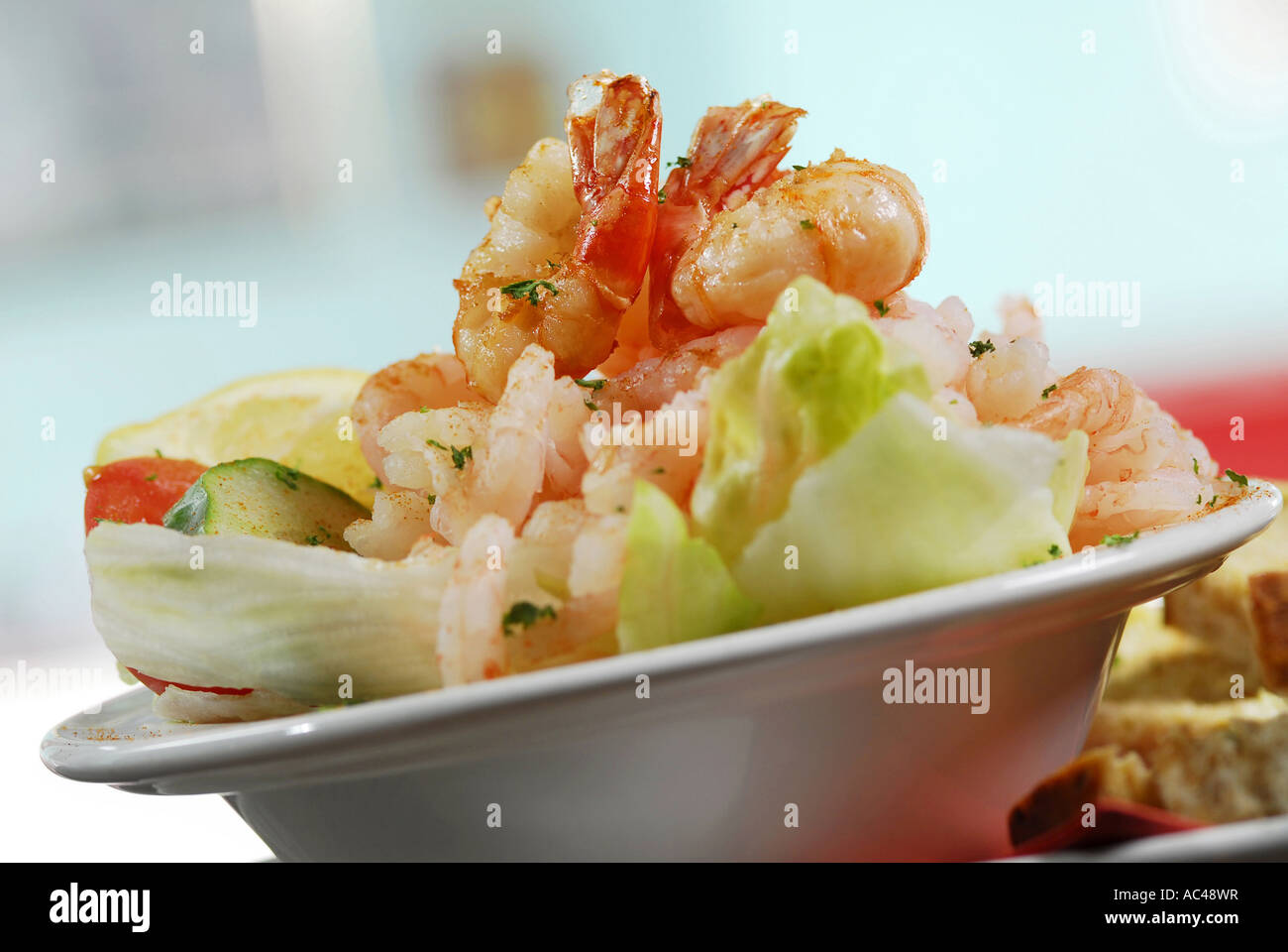 prawn cocktail, seafood dish Stock Photo - Alamy