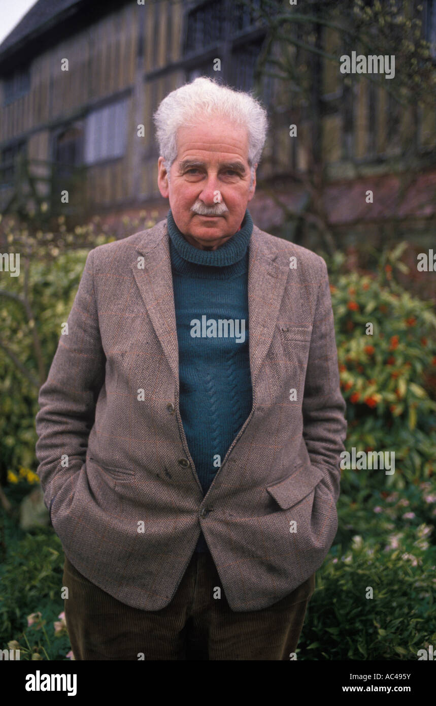 Christopher Lloyd portrait, garden designer author and plantsman at Great Dixter his country ...
