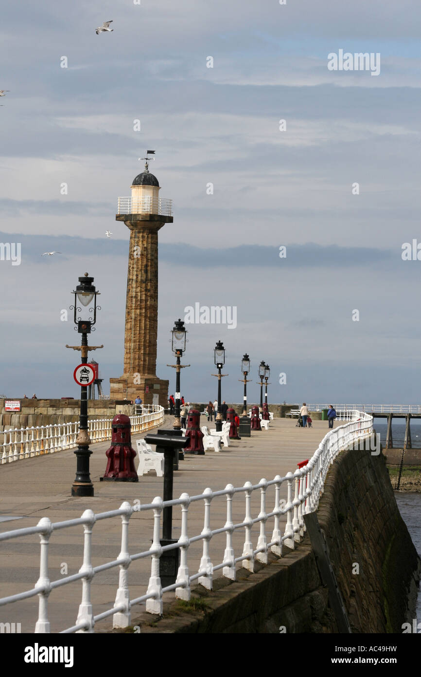 The Pier Whitby North Yorkshire Stock Photo - Alamy