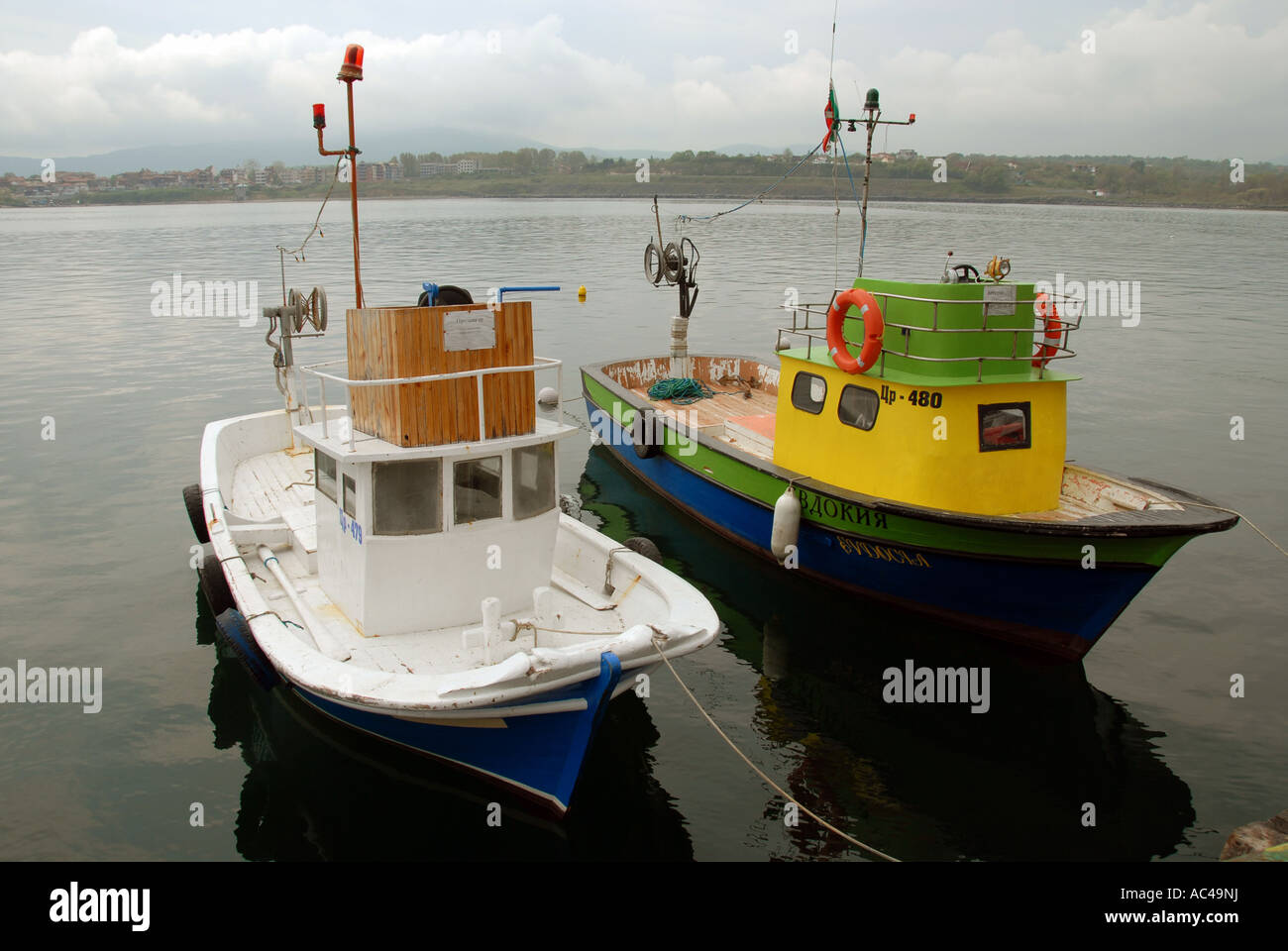 Bulgaria EU Black Sea Tcarevo Michurin Tsarevo boat yacht Stock Photo ...