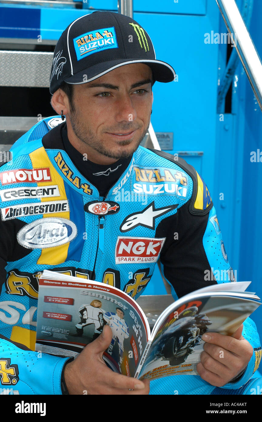 John Hopkins (USA) at the 2007 Nickel & Dime British Motorcycle Grand ...