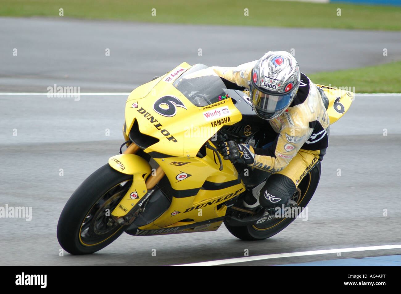 Makoto Tamada (JPN) racing at the 2007 Nickel & Dime British Motorcycle ...