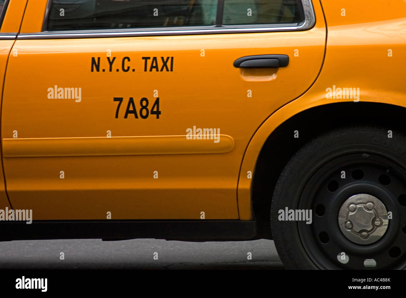 New York Cab close-up Stock Photo - Alamy