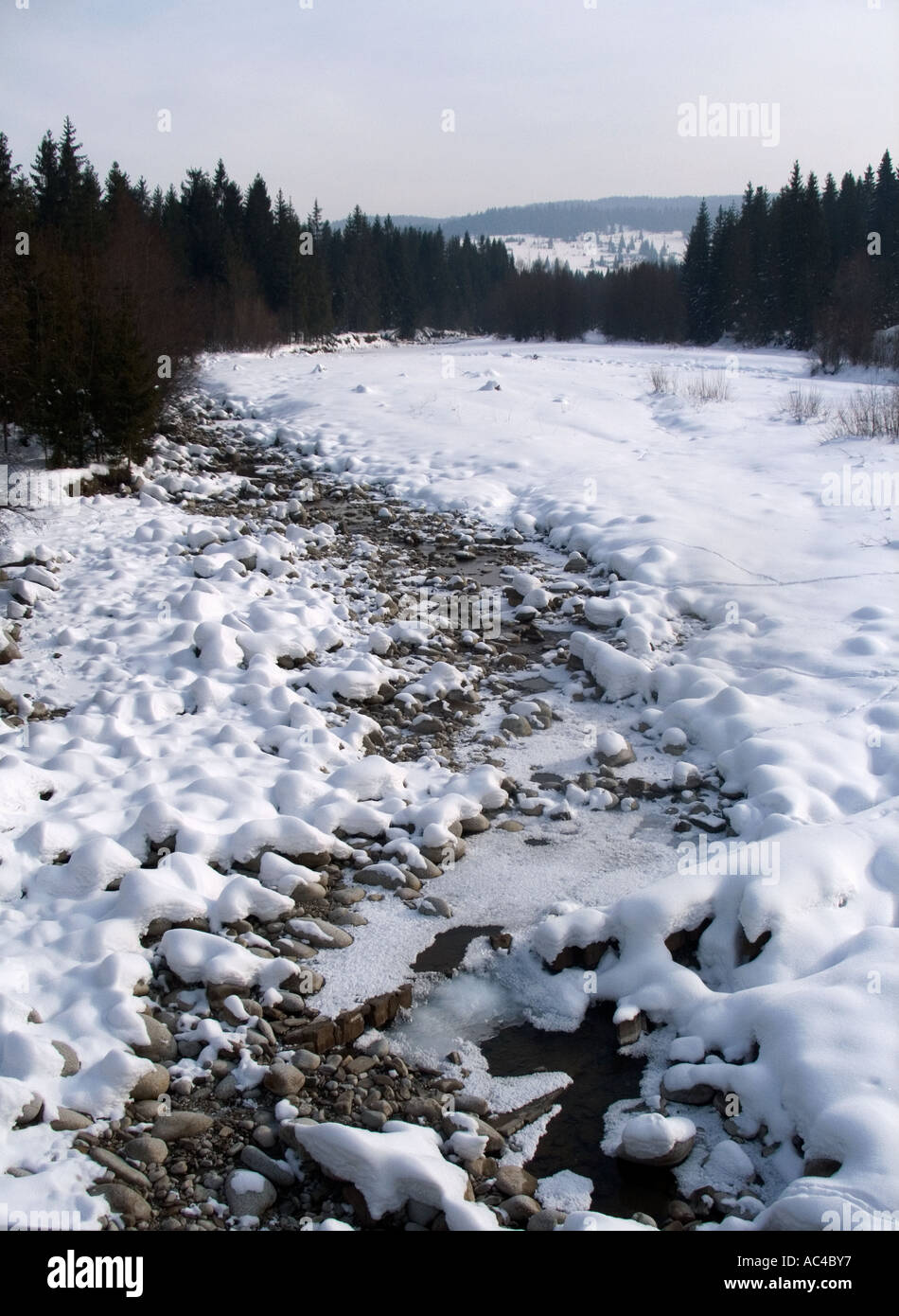 Beautiful almost frozen river hi-res stock photography and images - Alamy