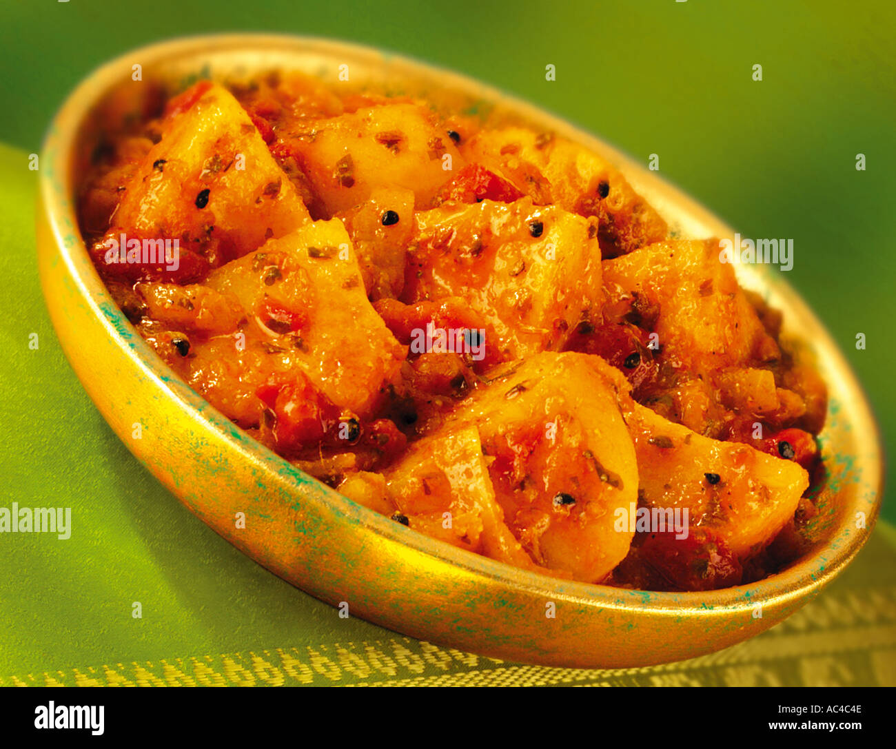 Indian curried potatoes hi-res stock photography and images - Alamy