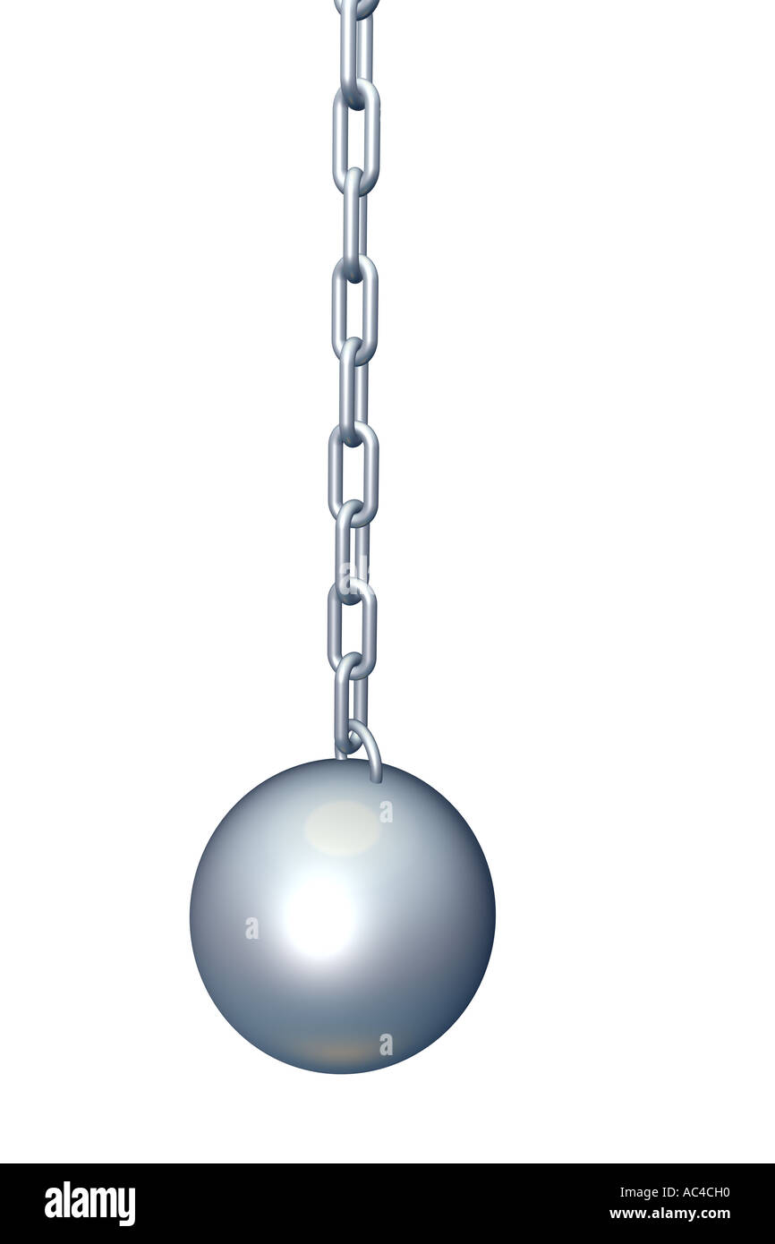 Ball and chain Stock Photo - Alamy