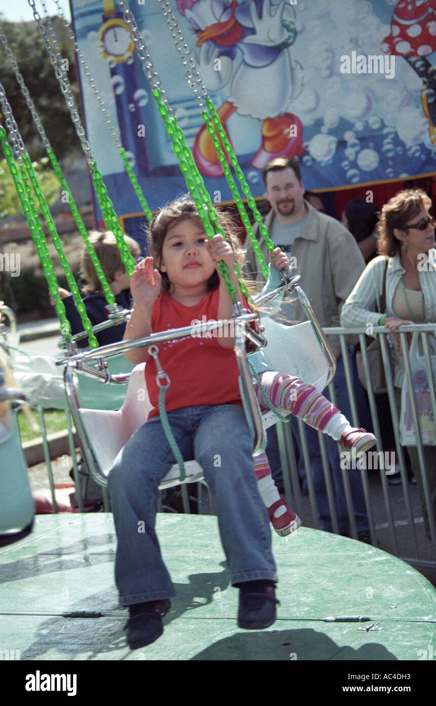 Carnival Swing Ride Stock Photo - Alamy