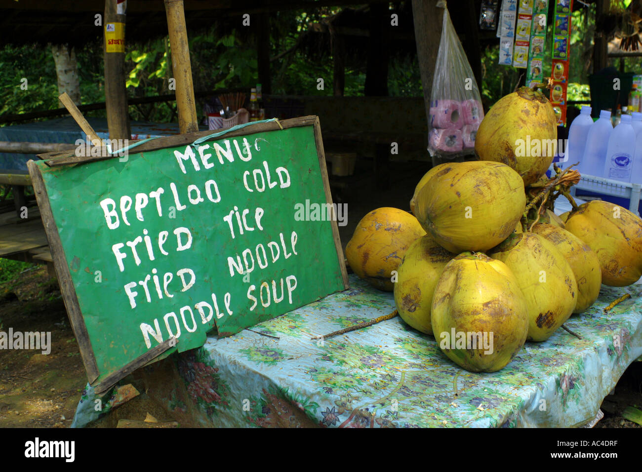 Food Menu Laos South East Asia Stock Photo - Alamy