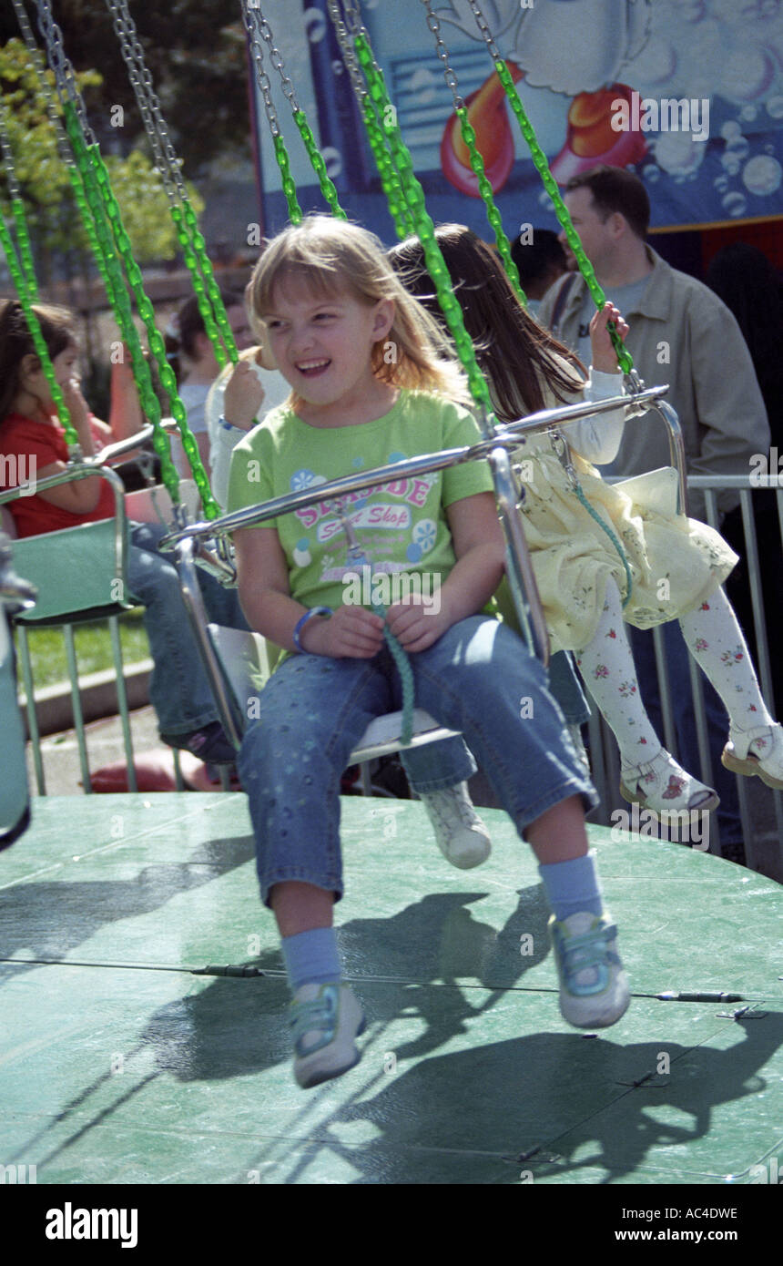 Carnival Swing Ride Stock Photo - Alamy