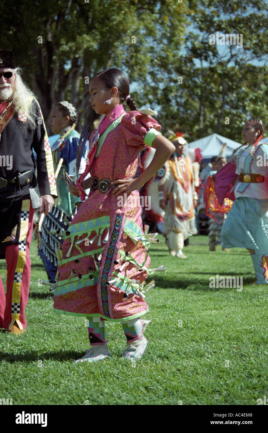 Young Jingle Dress Dancer Stock Photo - Alamy