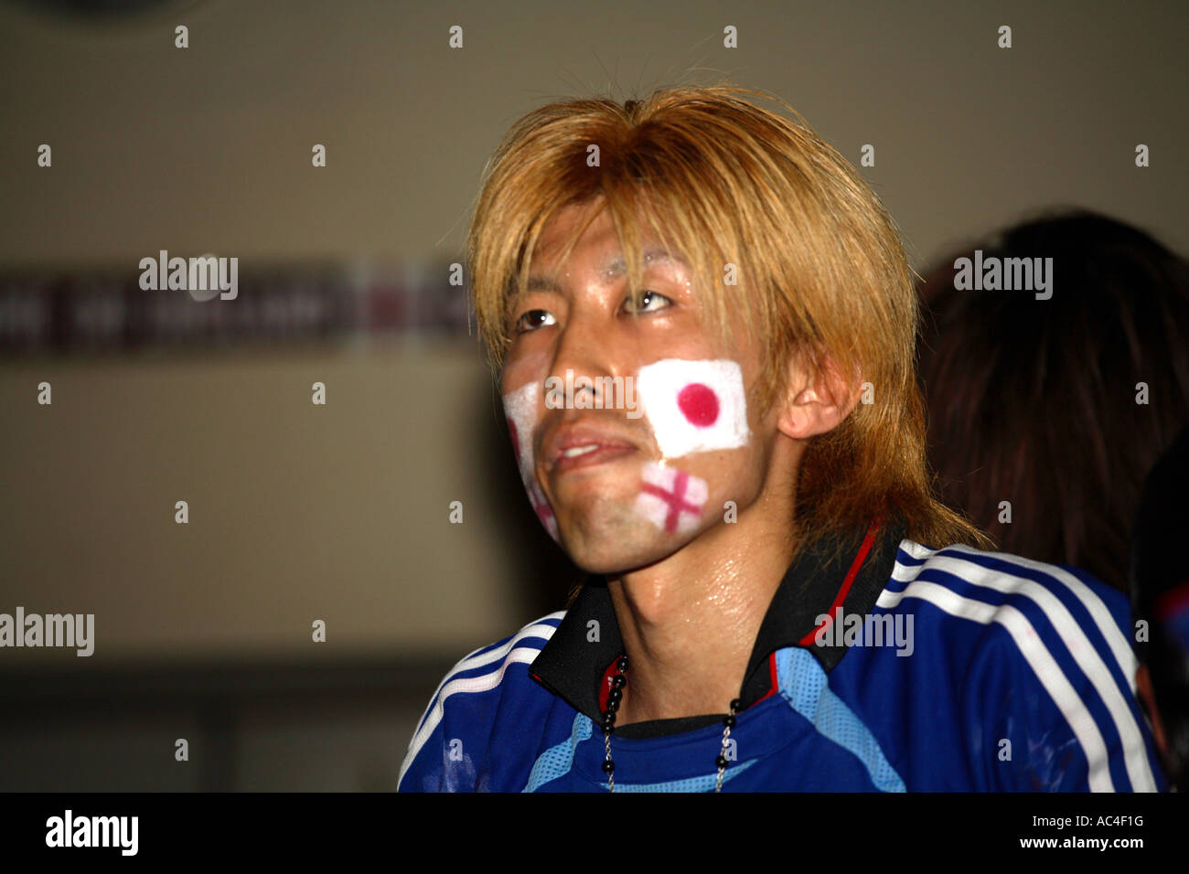 Japanese fans watching their 1-4 defeat vs Brazil, 2006 World Cup ...
