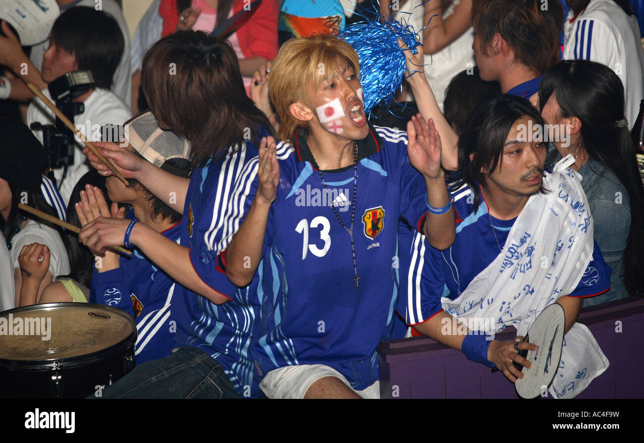 Japanese fans watching their 1-4 defeat vs Brazil, 2006 World Cup ...