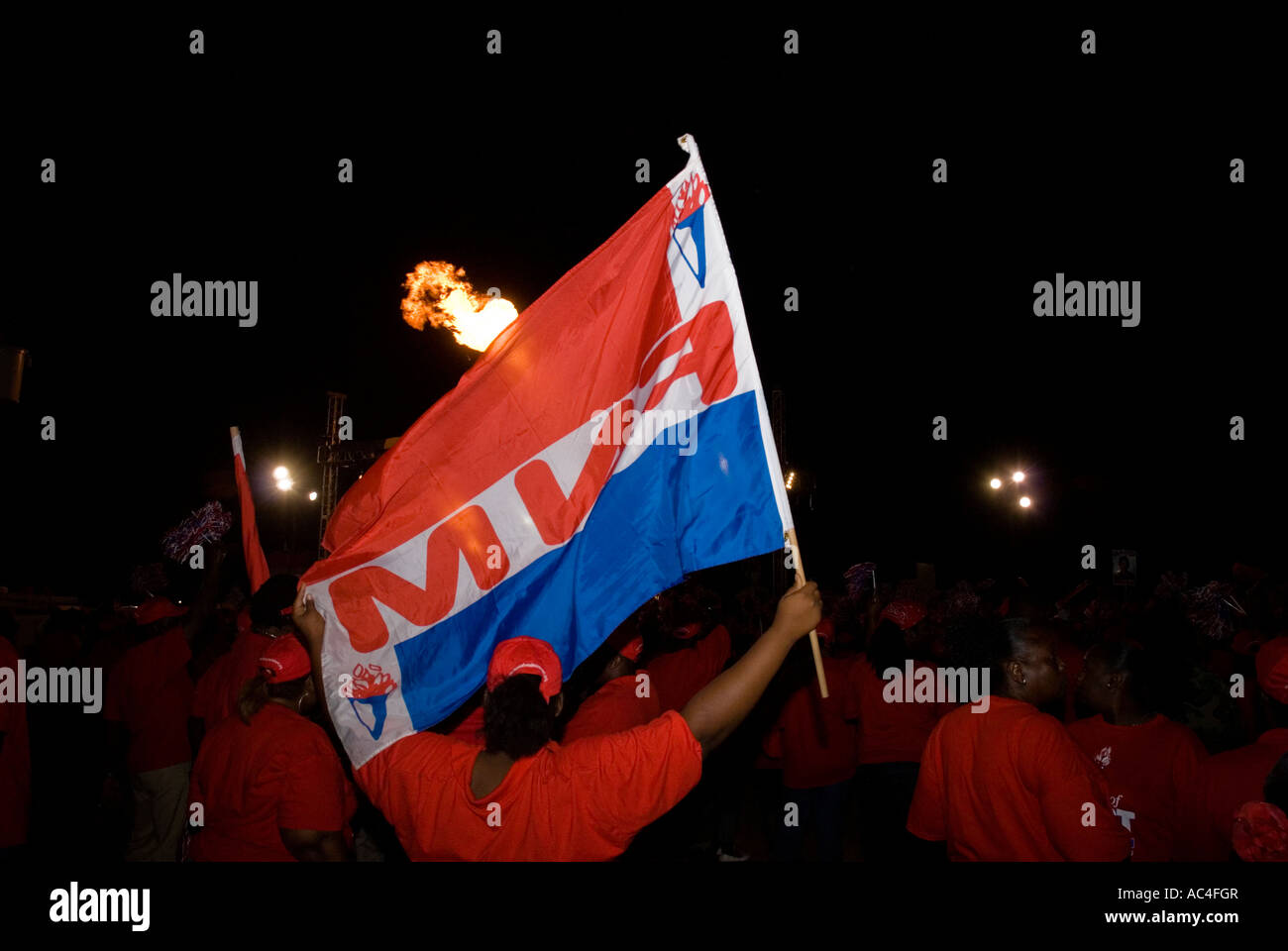 FNM political rally, Nassau, New Providence, Bahamas Stock Photo - Alamy