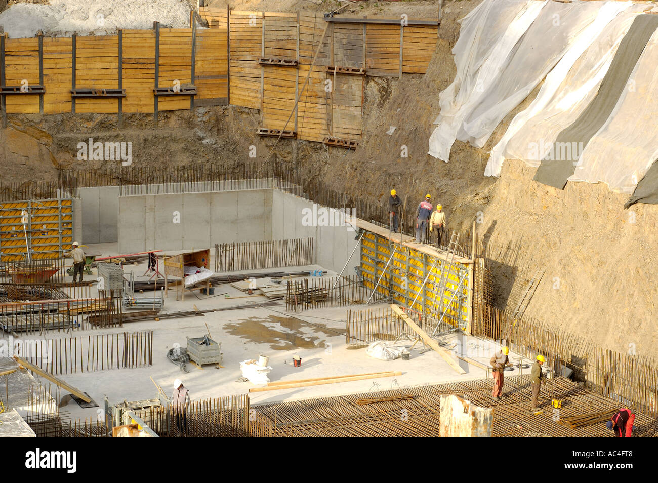 Hurka, Nove Butovice, Prague, Czech republic, construction of a ...