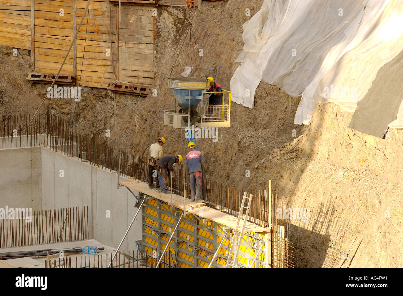 Hurka, Nove Butovice, Prague, Czech republic, construction of a ...
