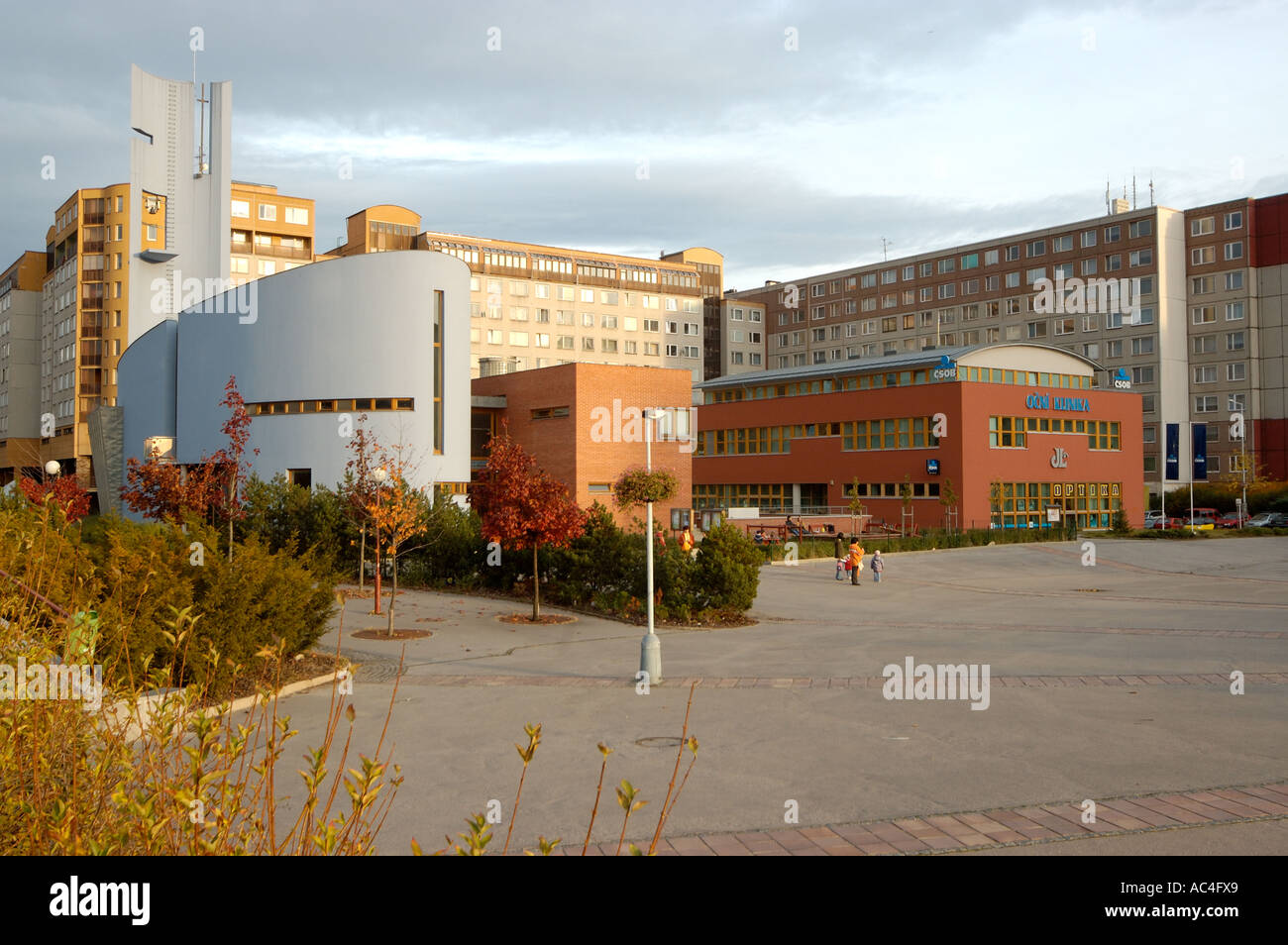 Prague 2006 surrounding of Hurka metro station Stock Photo - Alamy
