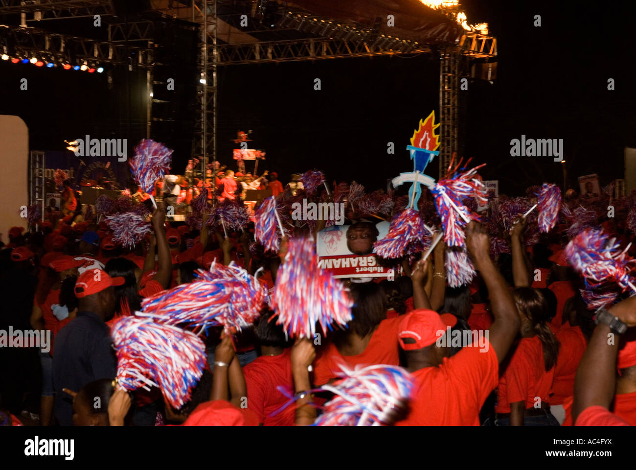 Political rally caribbean hi-res stock photography and images - Alamy