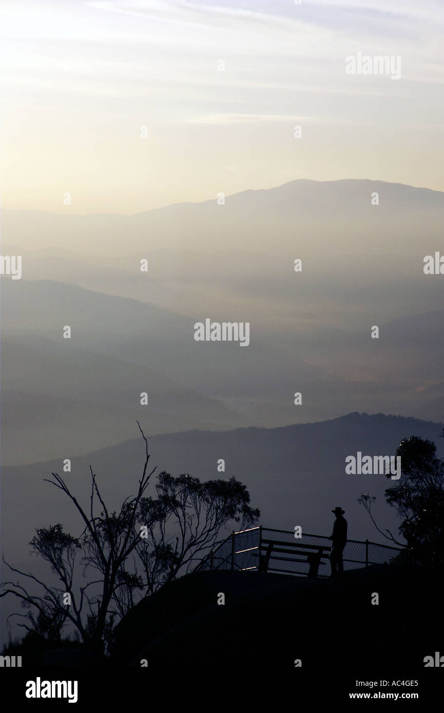 View from Bents Lookout Mount Buffalo National Park Victoria Australia ...