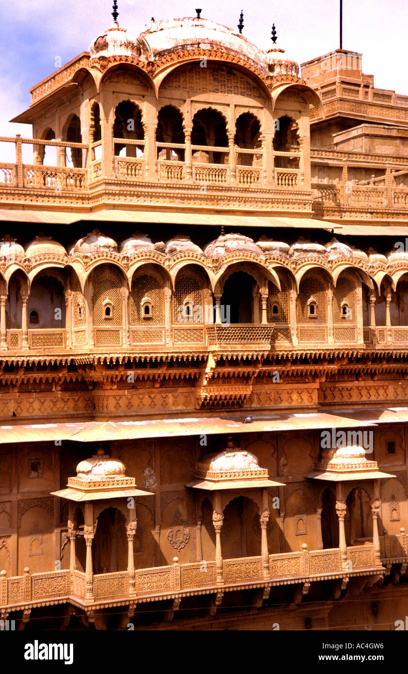 India Rajasthan Jaisalmer wall battle, middle-ages, medieval, fort ...