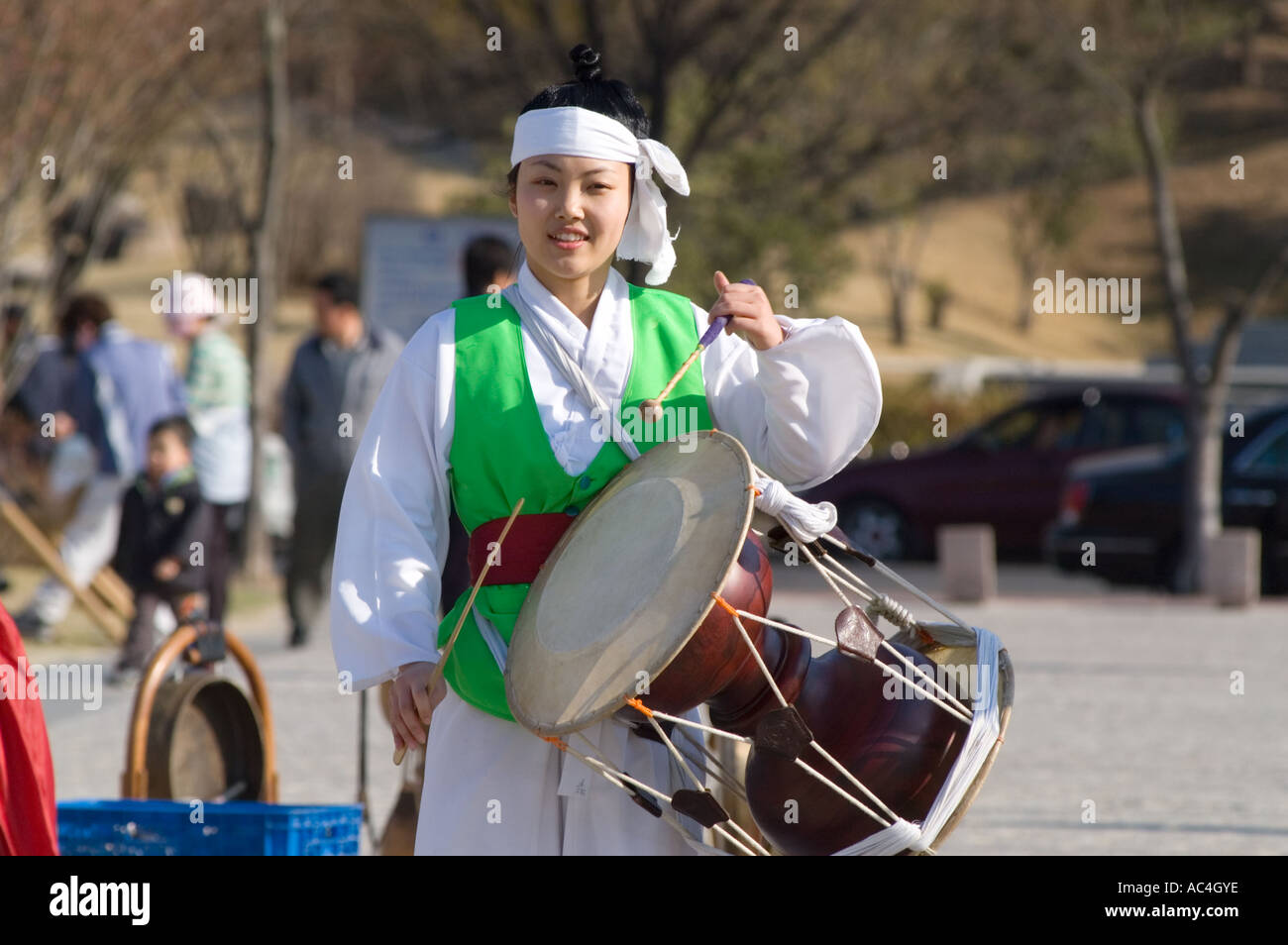 A traditional Korean drum performance in Daegu, South Korea Stock Photo ...