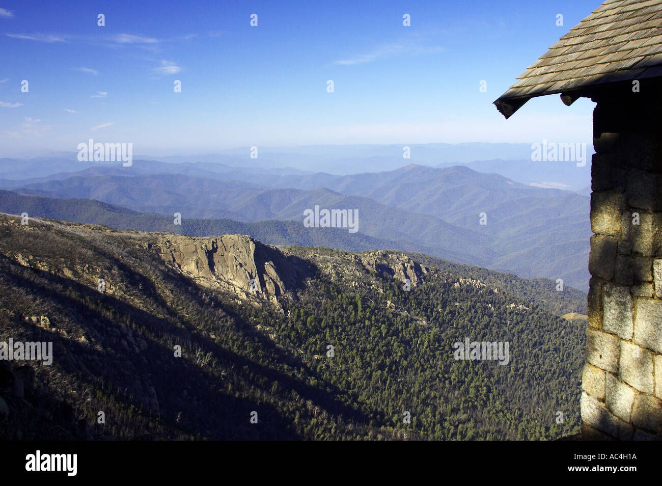 View over Australian Alps from The Horn 1723m Mount Buffalo National ...