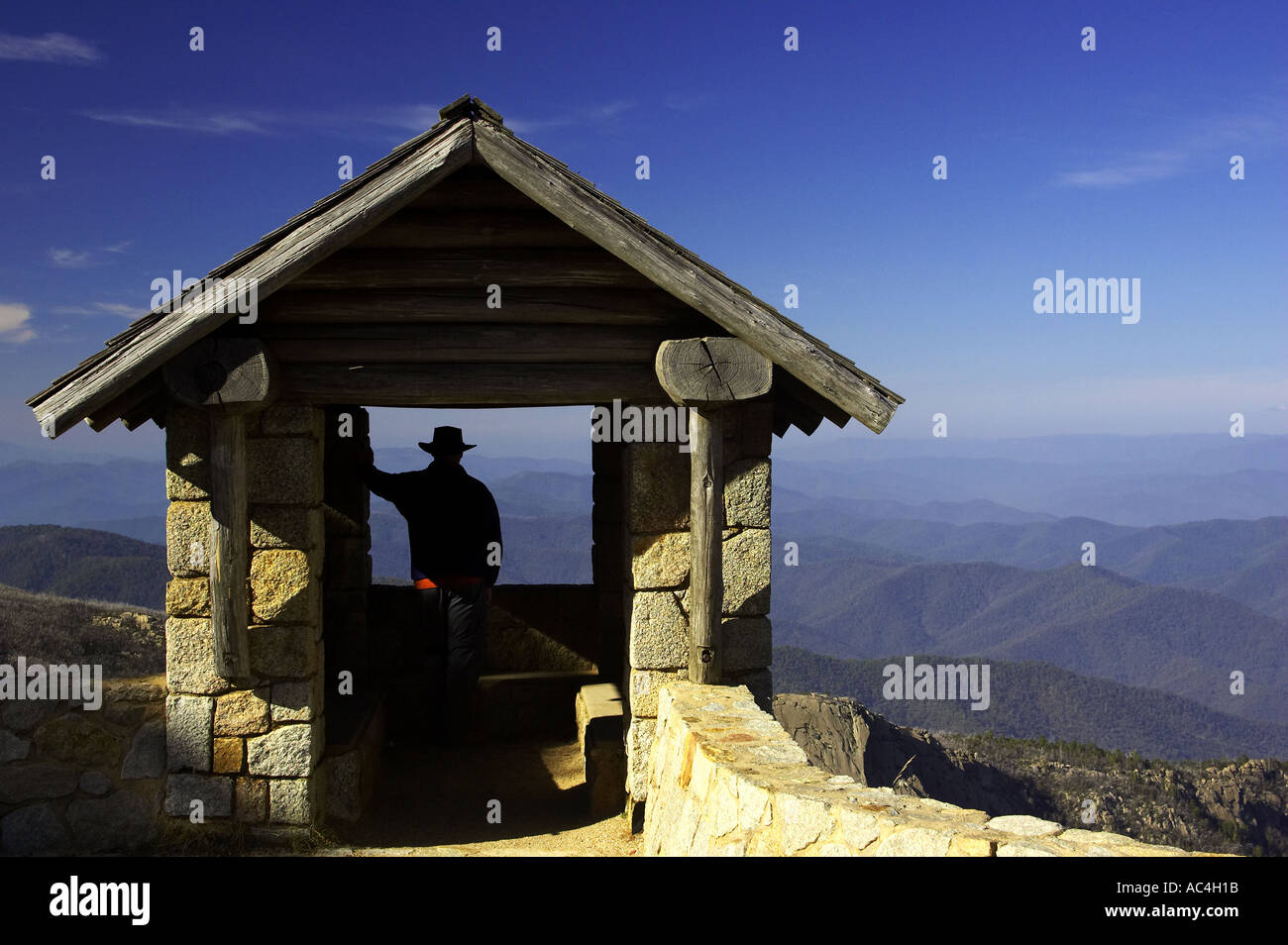 Old Stone Hut and View over Australian Alps from The Horn 1723m Mount ...