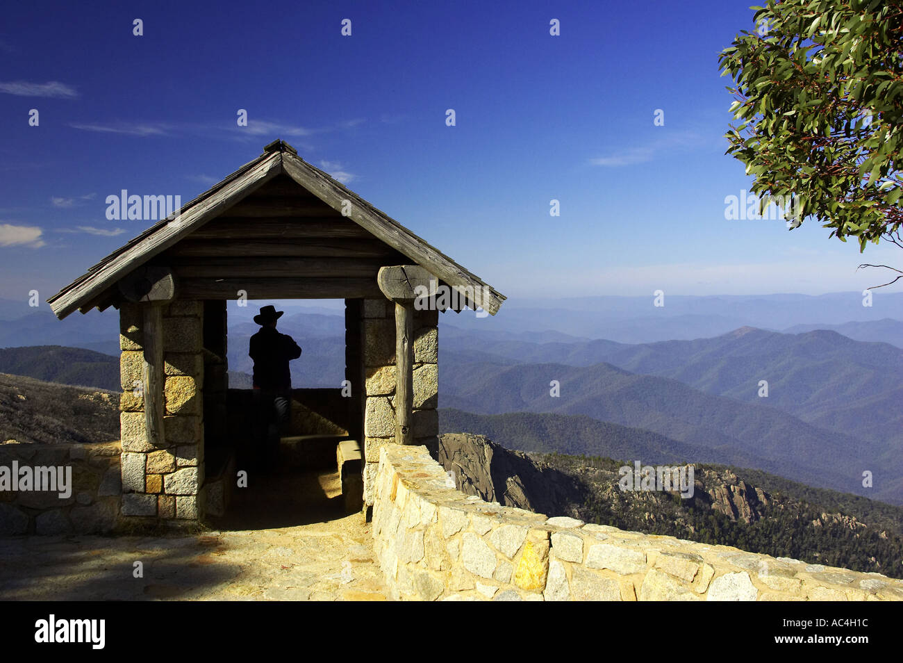 Old Stone Hut and View over Australian Alps from The Horn 1723m Mount ...
