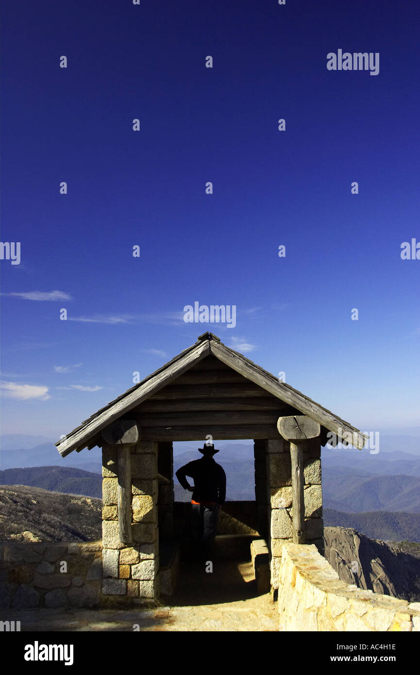 Old Stone Hut and View over Australian Alps from The Horn 1723m Mount ...