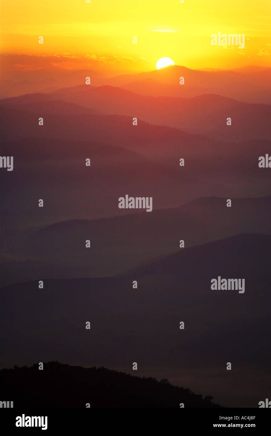 Sunrise from Mount Buffalo National Park Victoria Australia Stock Photo ...