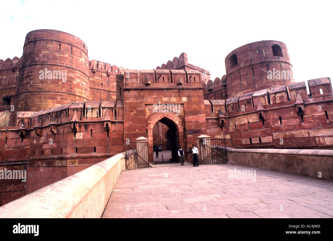 Red fort Agra Moghal Emperor Akbar India Indian Uttar Pradesh Stock ...