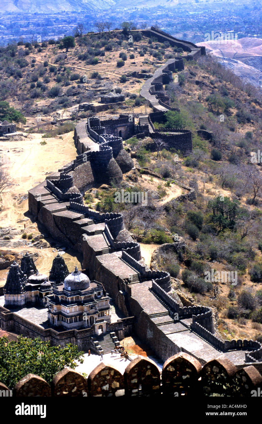 Kumbhalgarh Kumbhalmer is a fortress Maharana Kumbla Wall 36 km Mewar ...