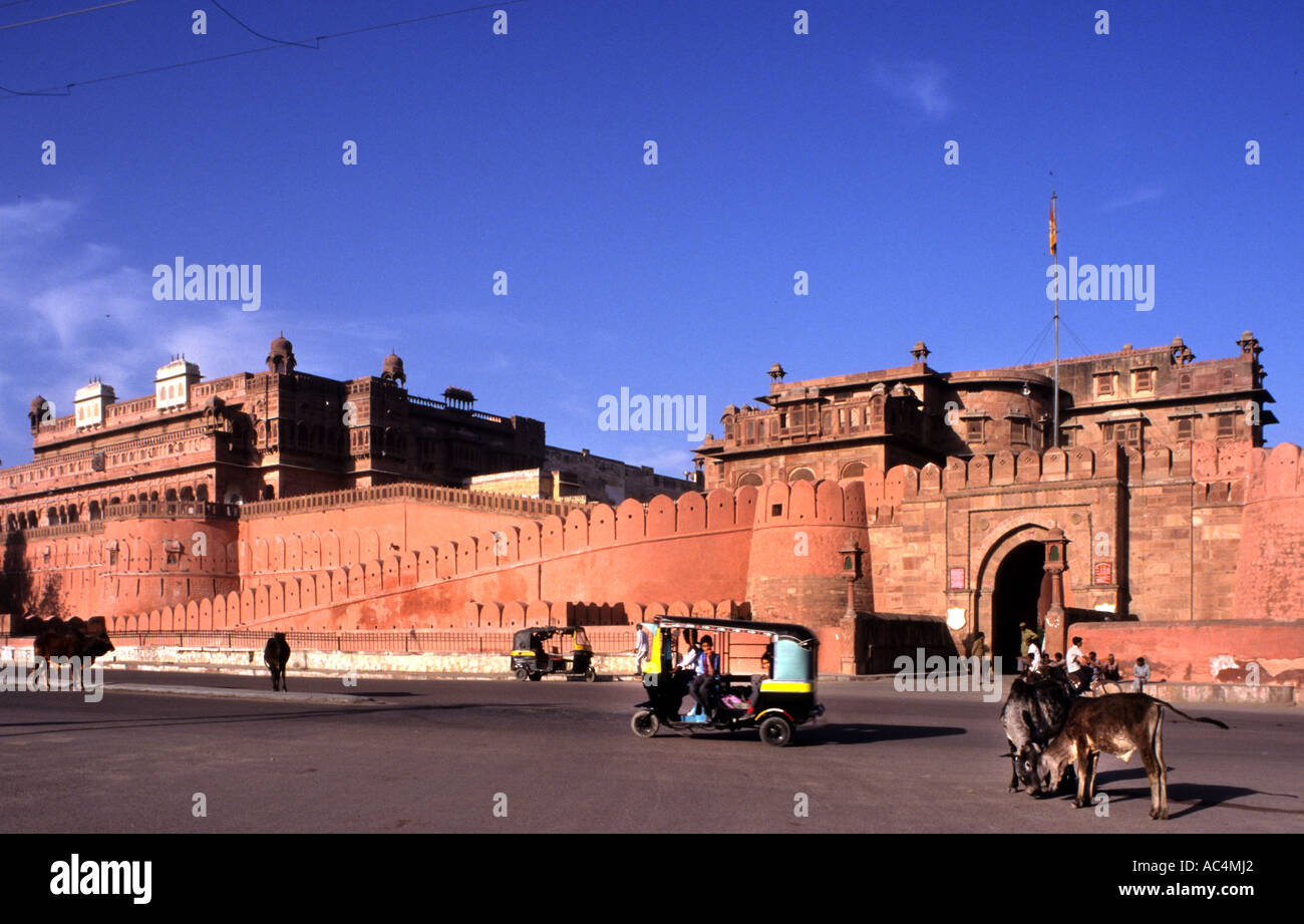 India Rajasthan Bikaner Junagarth Fort and Palace Stock Photo - Alamy