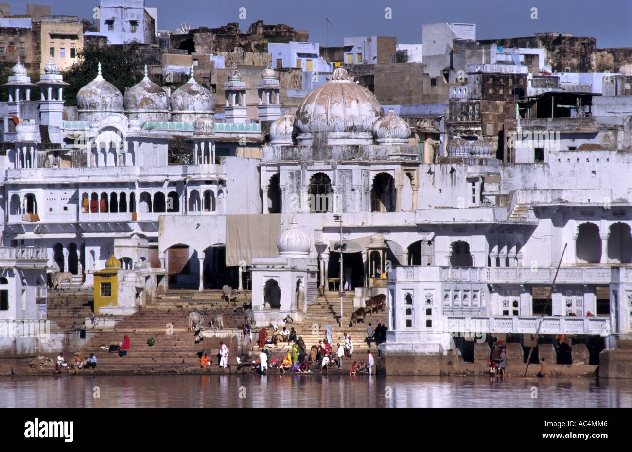 India Rajasthan Pushkar Holy Town Sacred Lake city Vegetarian Brahma ...