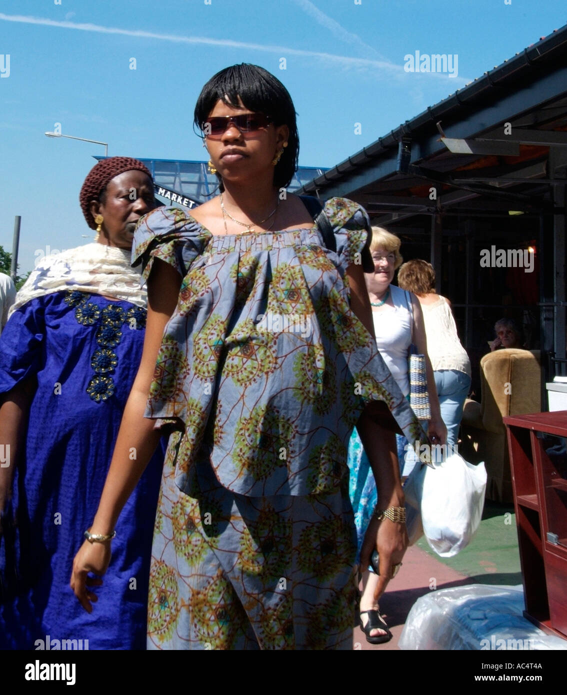 Longsight open air outdoor daytime summer market Manchester North west ...