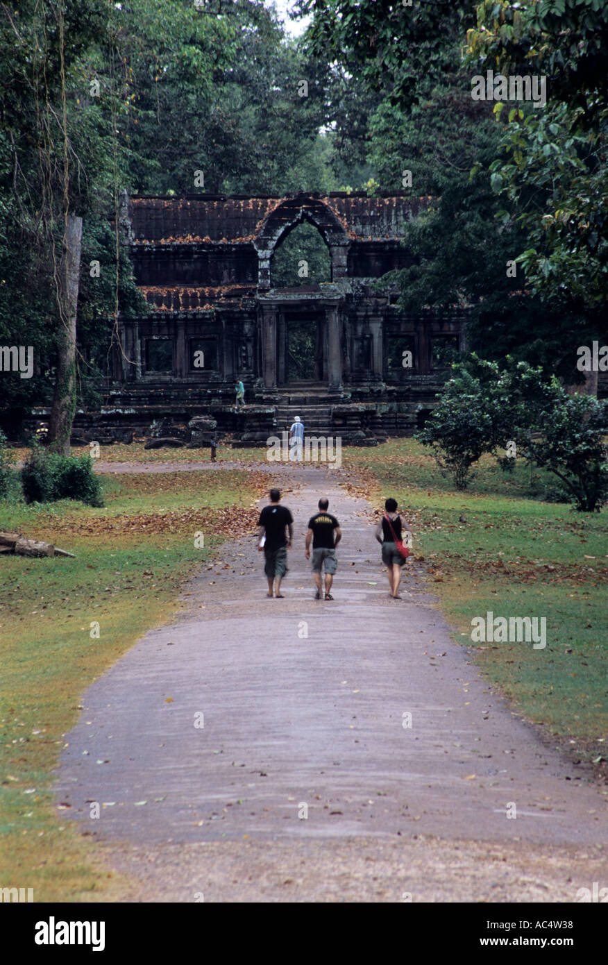 Tourists Wandering through Angkor Wat Cambodia Stock Photo - Alamy