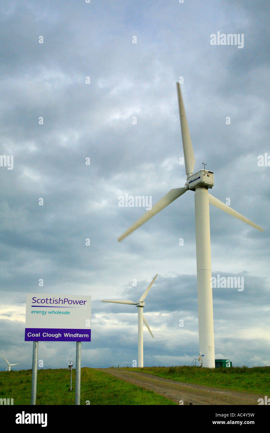 Coal Clough Wind Farm, Burnley, Lancashire, England, UK Stock Photo - Alamy