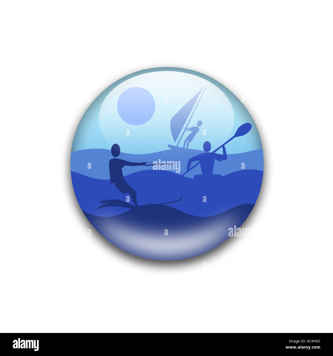 Water sports symbol Stock Photo - Alamy